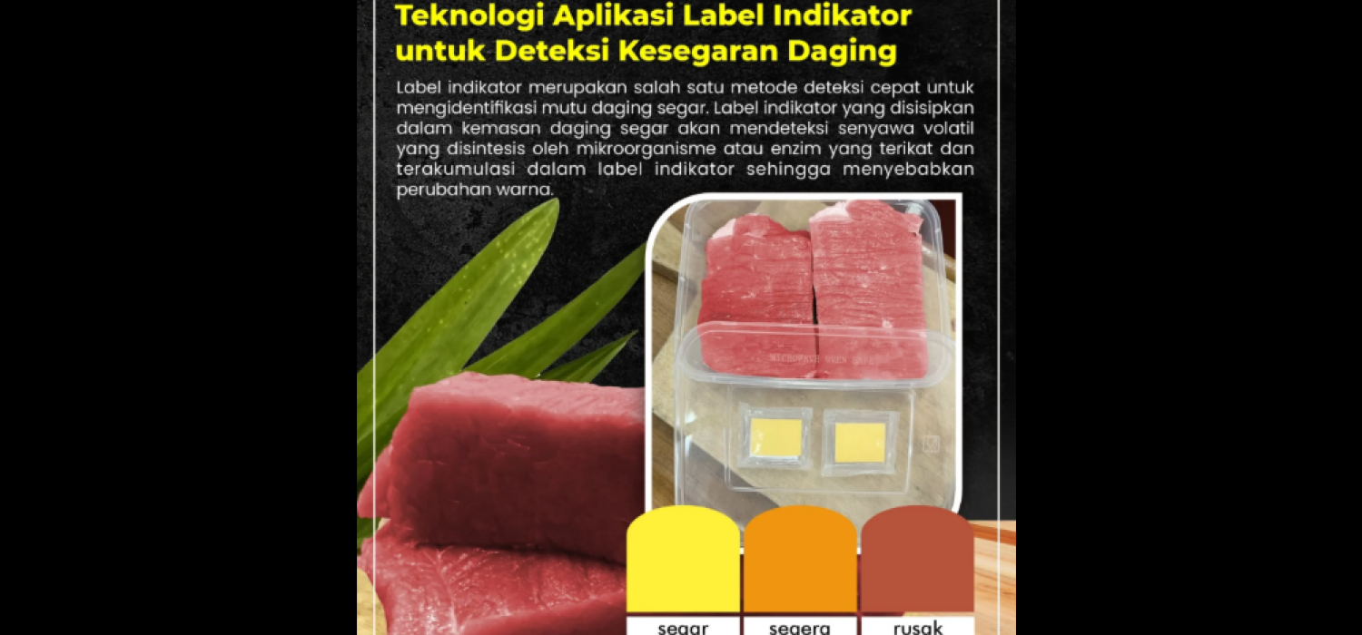 Berita BRMP Pascapanen - Teknologi Label Indikator Deteksi Kesegaran Daging